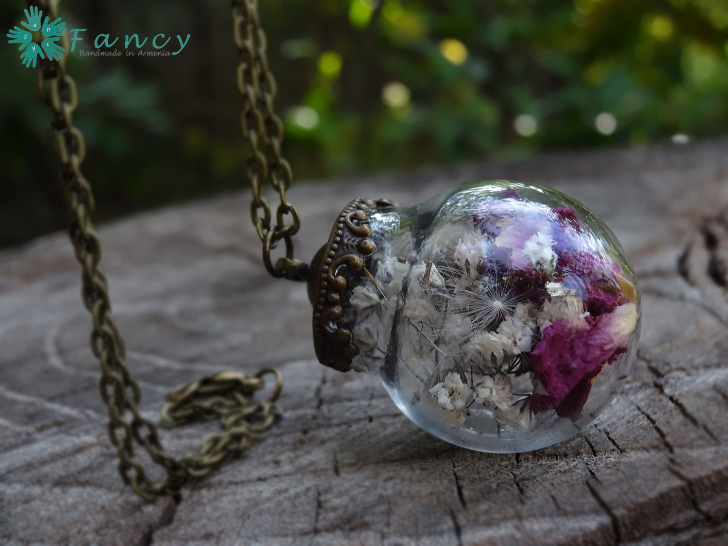 Living Plant Necklace Unique Necklaces for Women Flower - Etsy