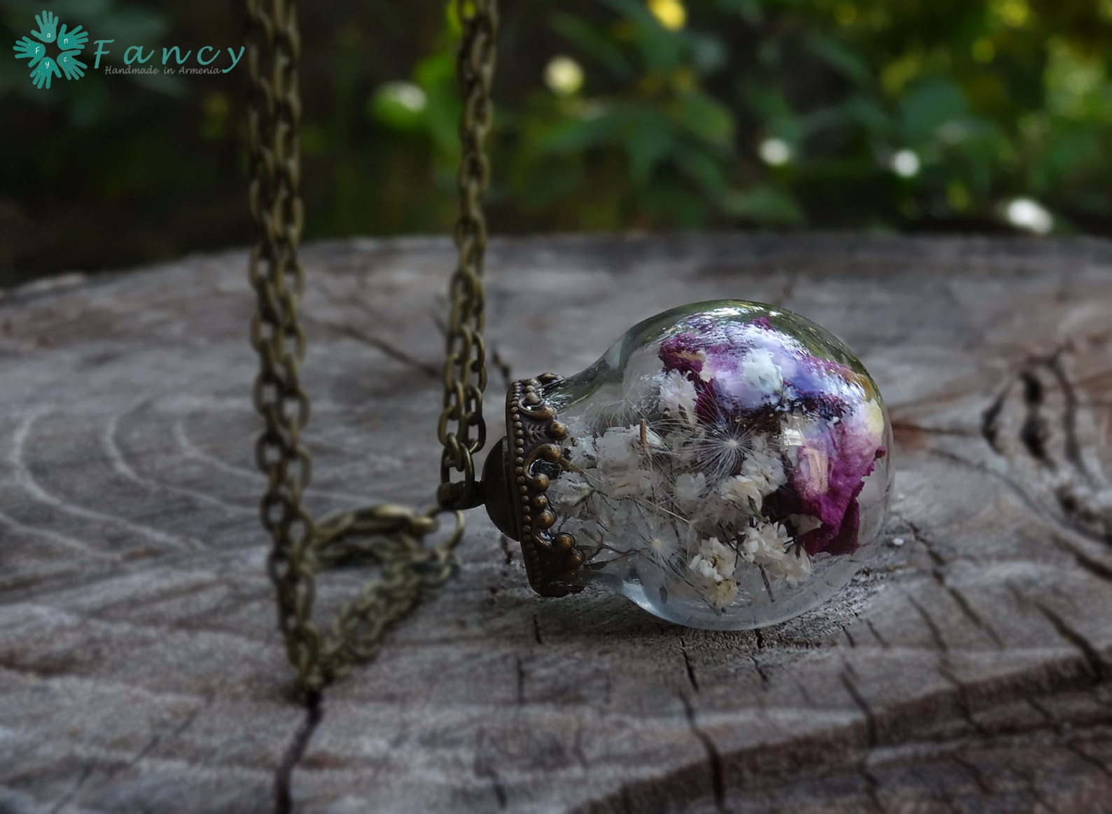 Living Plant Necklace Unique Necklaces for Women Flower - Etsy