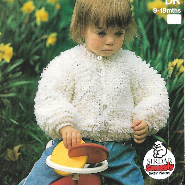 Loopy Cardigan Knitting Pattern - Etsy UK