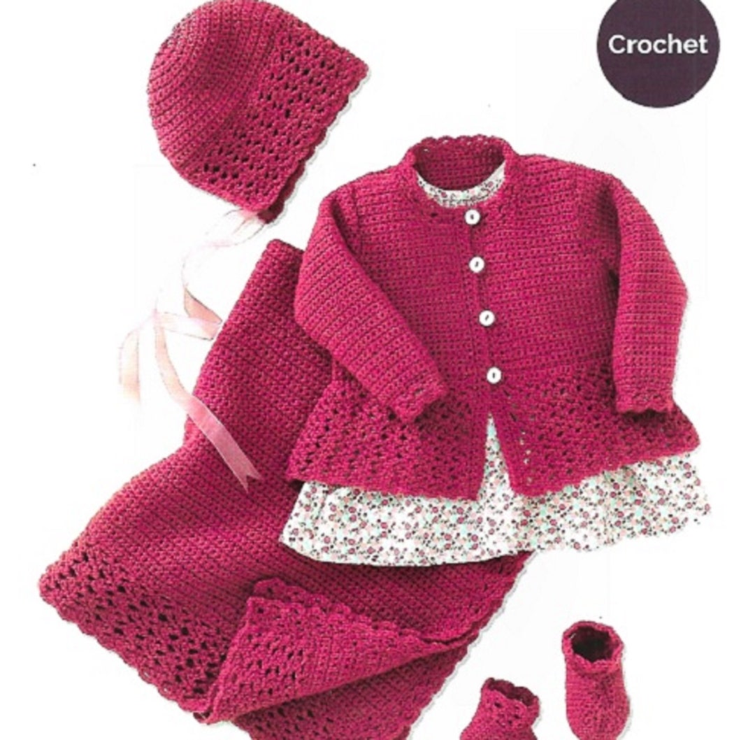 4939 BABY CROCHET Set /baby to Toddler Set/lace Crochet Baby Outfit ...