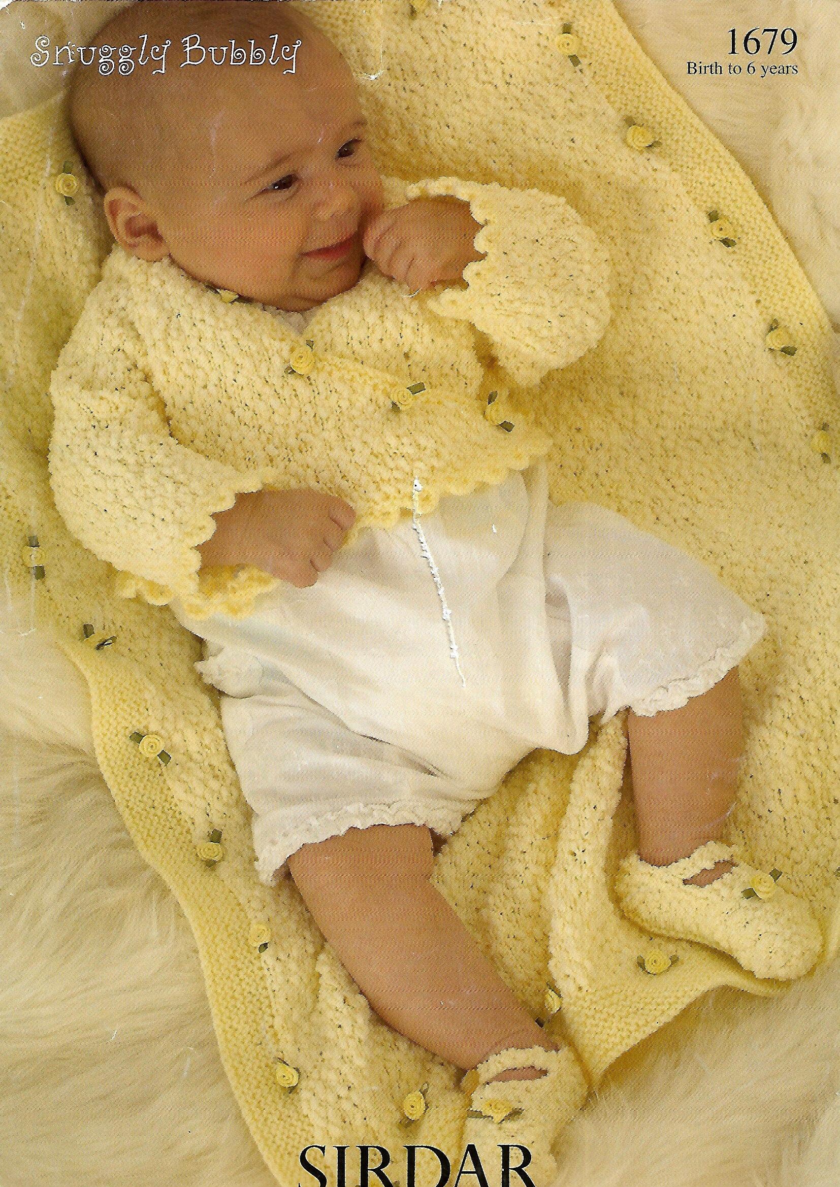 1679 Cosy Snuggly Bubbly Baby Buttercup Set of Cardigan | Etsy