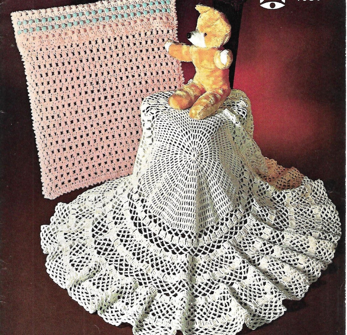 1339 Baby's Pram Cover & Shawl Vintage Crochet Pattern PDF Download - Etsy