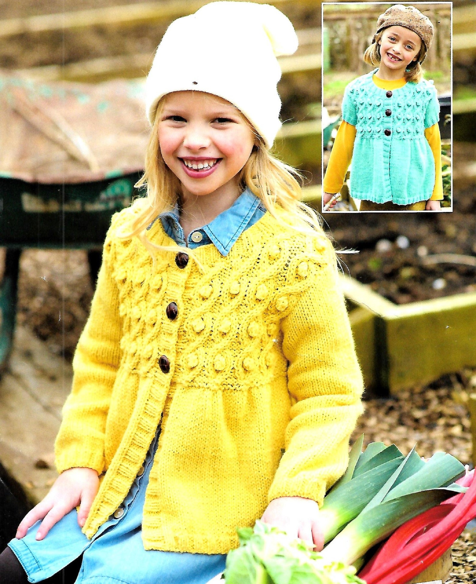 PRETTY GIRL'S Cardigans Knitting Pattern PDF Download - Etsy