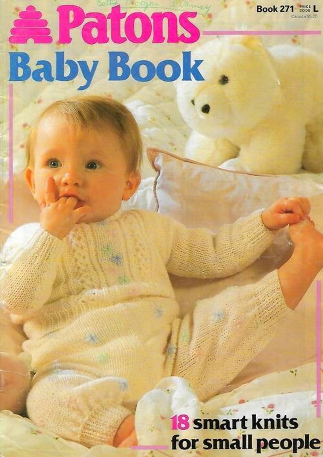 PATONS BABY BOOK Original Vintage Knitting Pattern Book 271 - Etsy