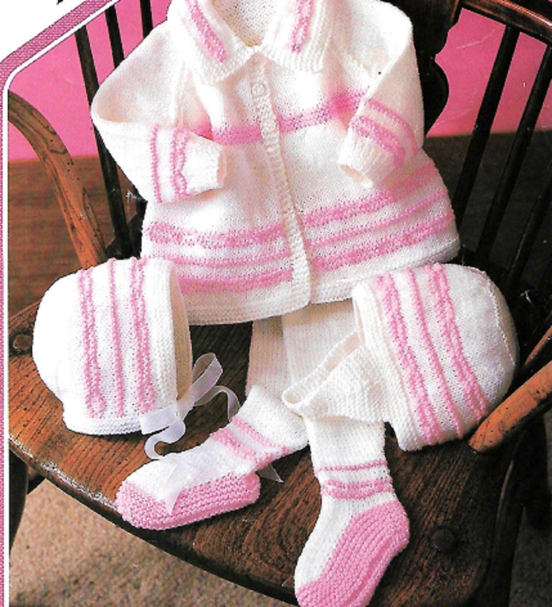 397 Baby's Pram Set Original Vintage Knitting Pattern PDF Instant ...