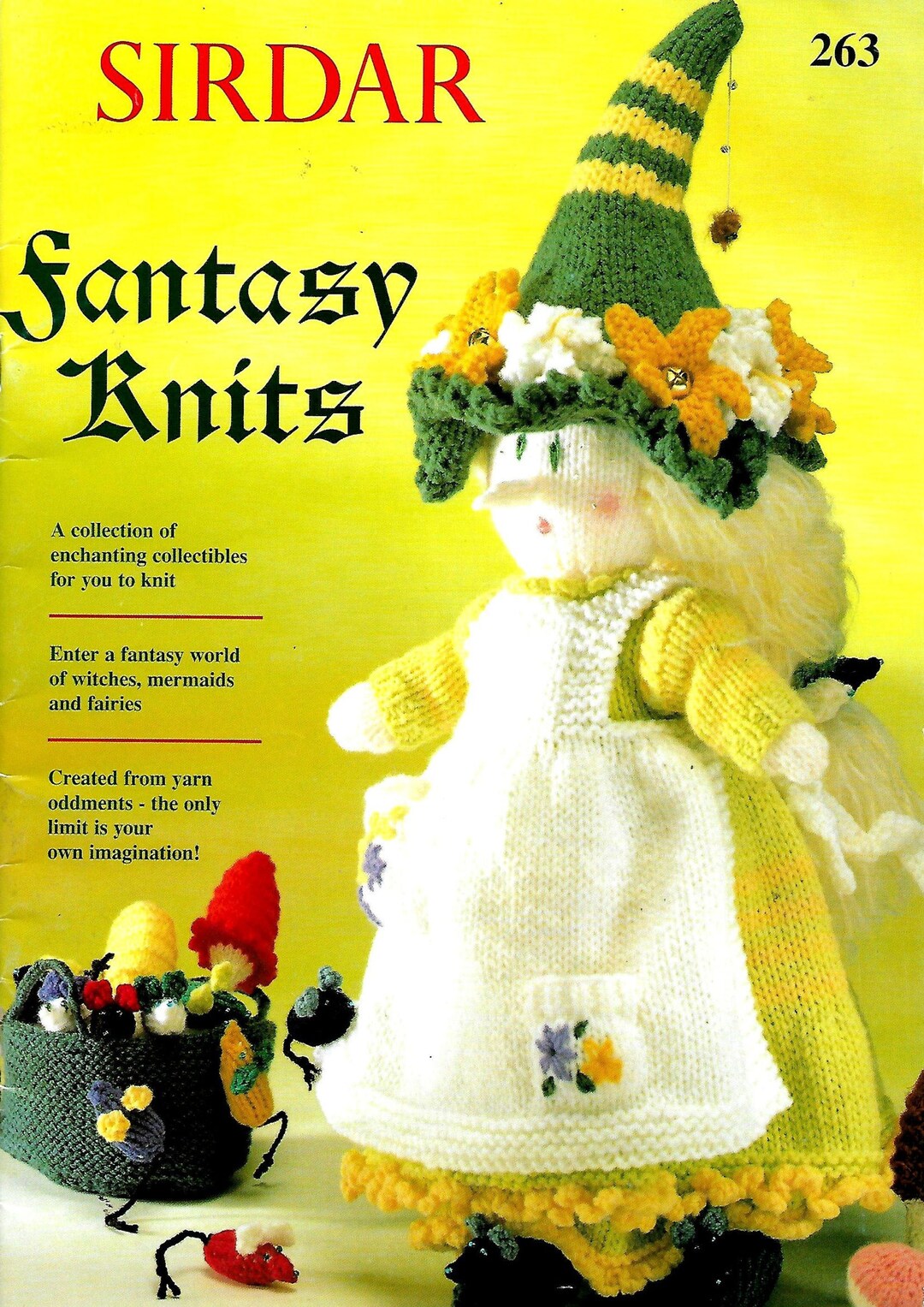 SIRDAR Fantasy Knits Original Rare Doll Fairies, Witches & Mermaids ...