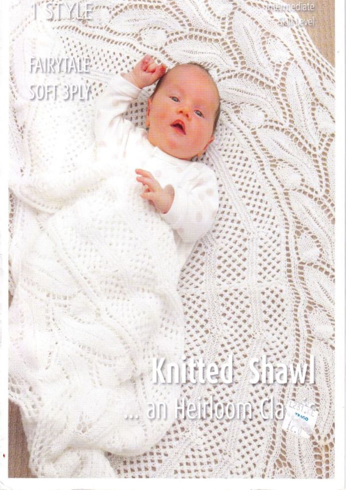 HEIRLOOM LACE Baby Shawls / Circular Shawl/lace Cot Cover Knitting ...