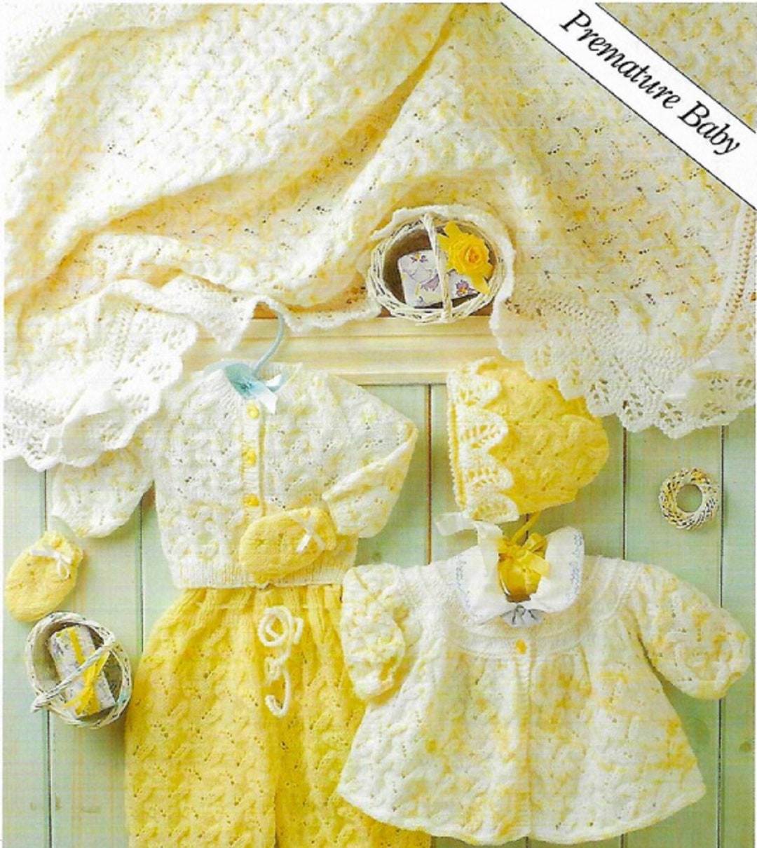 759 PREMATURE BABY or Very Tiny Baby Outfit/ Baby Set/ Baby Lace ...