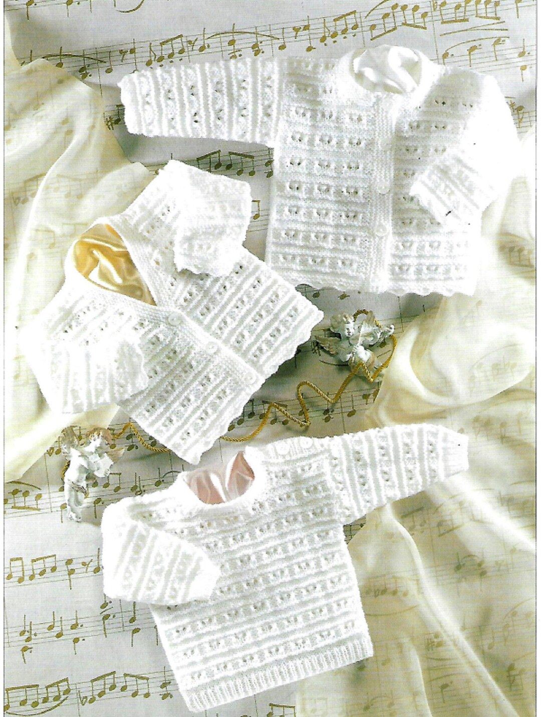 GORGEOUS LACY Baby Cardigans/lace Cardigans/lace Sweater Knitting ...