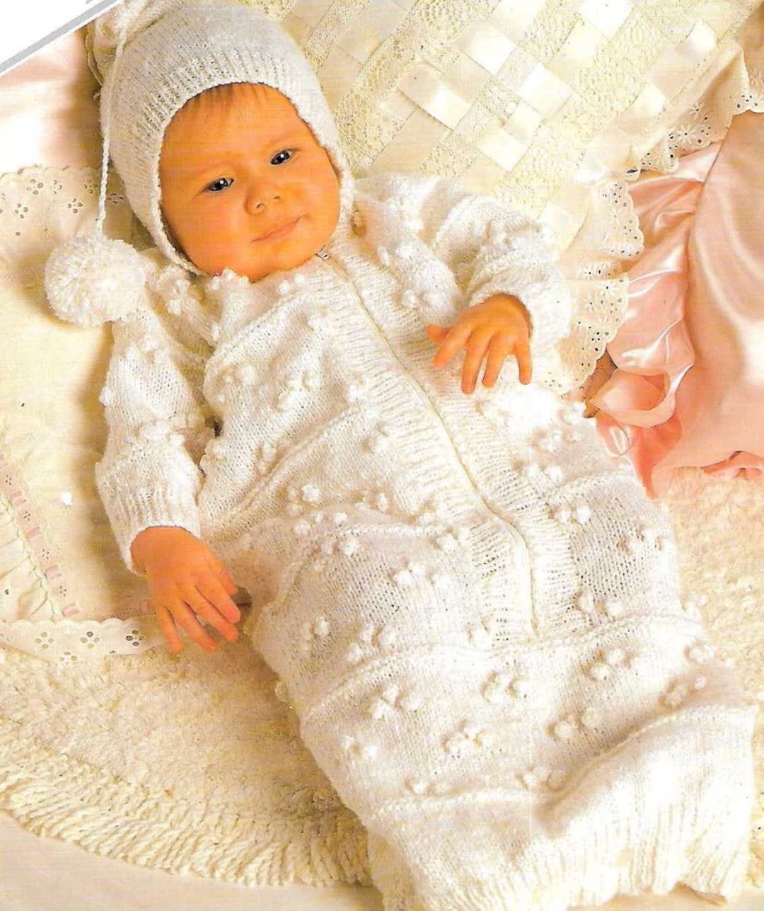 BABY Cocoon/sleeping Bag /snuggle Sac Original Knitting Pattern PDF ...