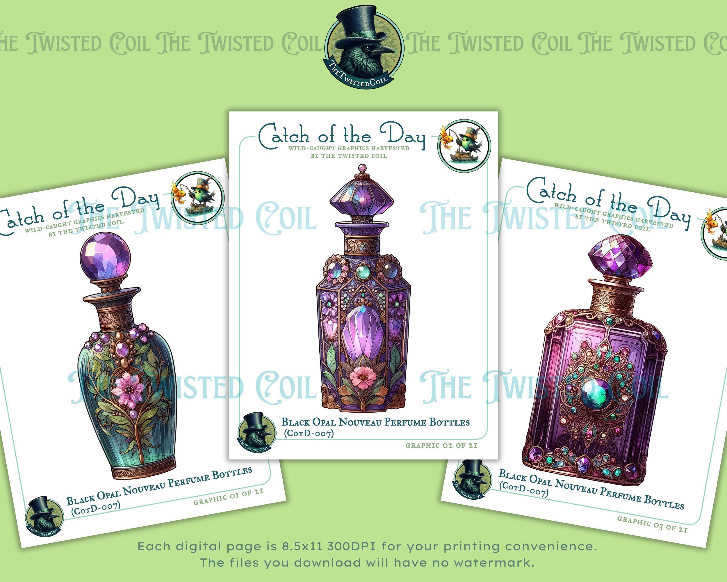 Black Opal Nouveau Perfume Bottles (cotd-007), 21 Instantly ...