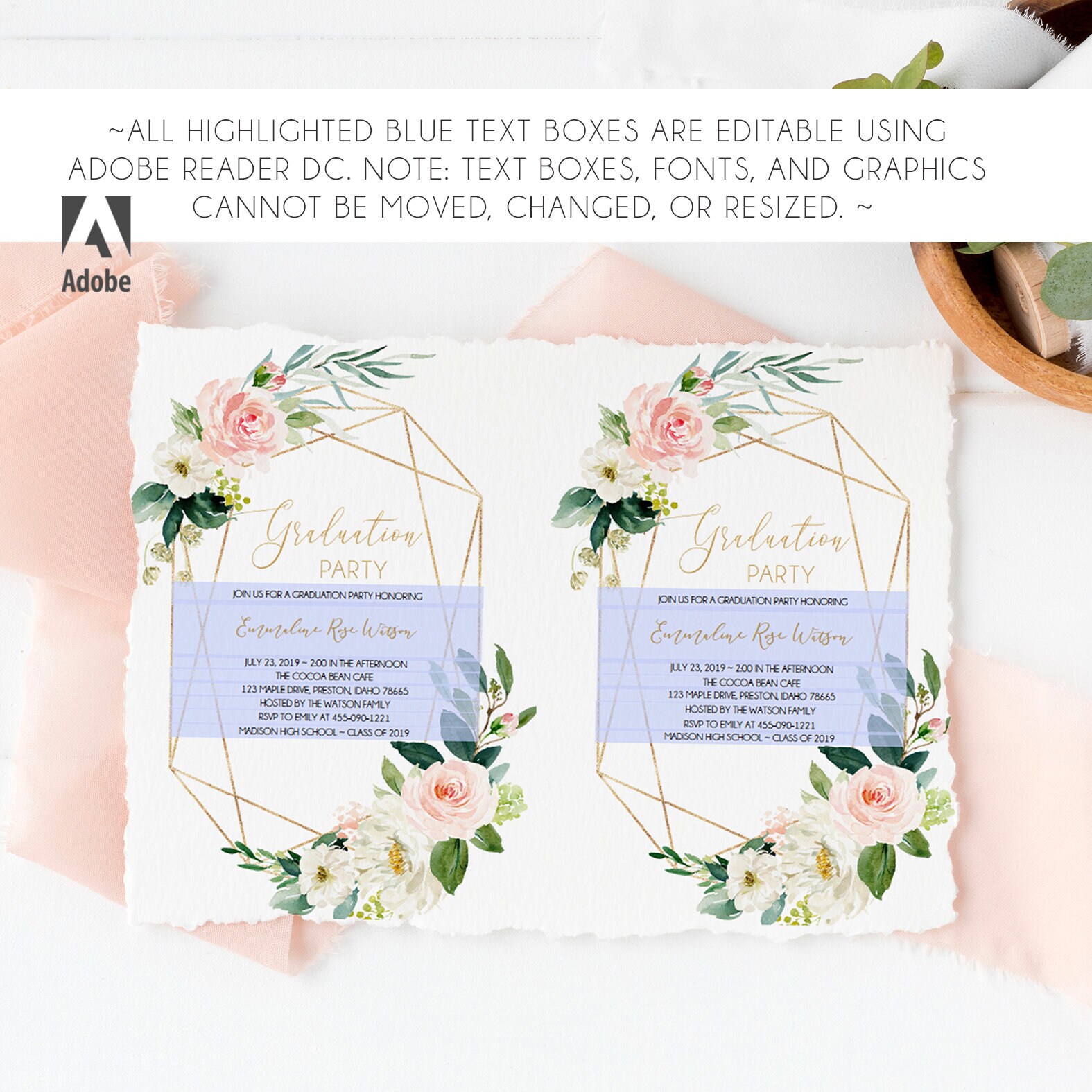 Graduation Party Invitation High School Graduation Invite - Etsy