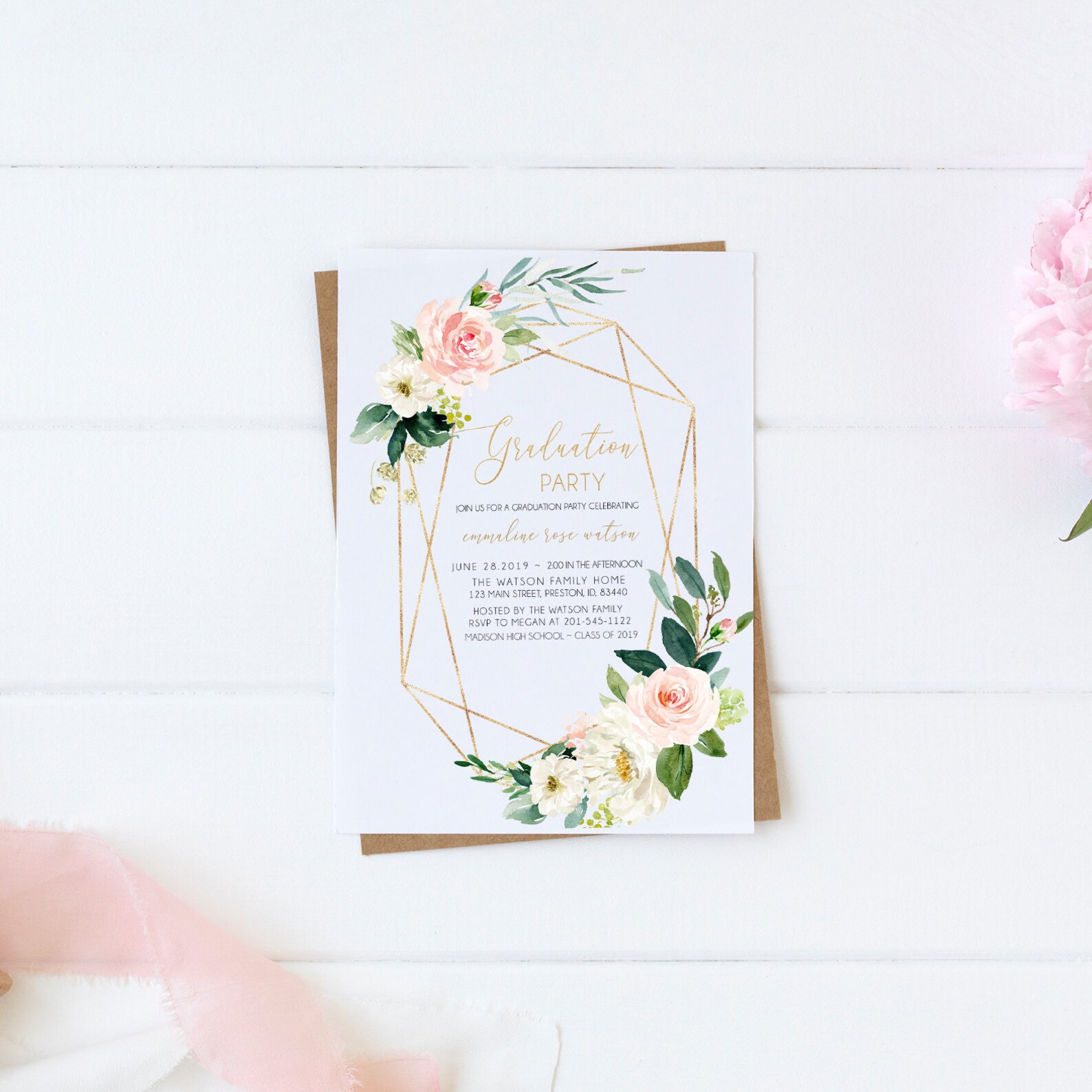 Graduation Party Invitation High School Graduation Invite - Etsy