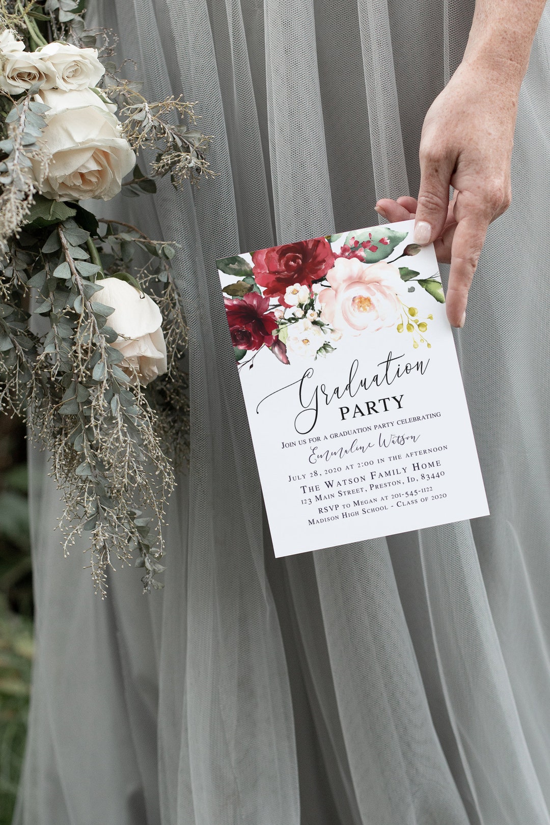 Graduation Party Invitation, High School Graduation, Class of 2020 ...