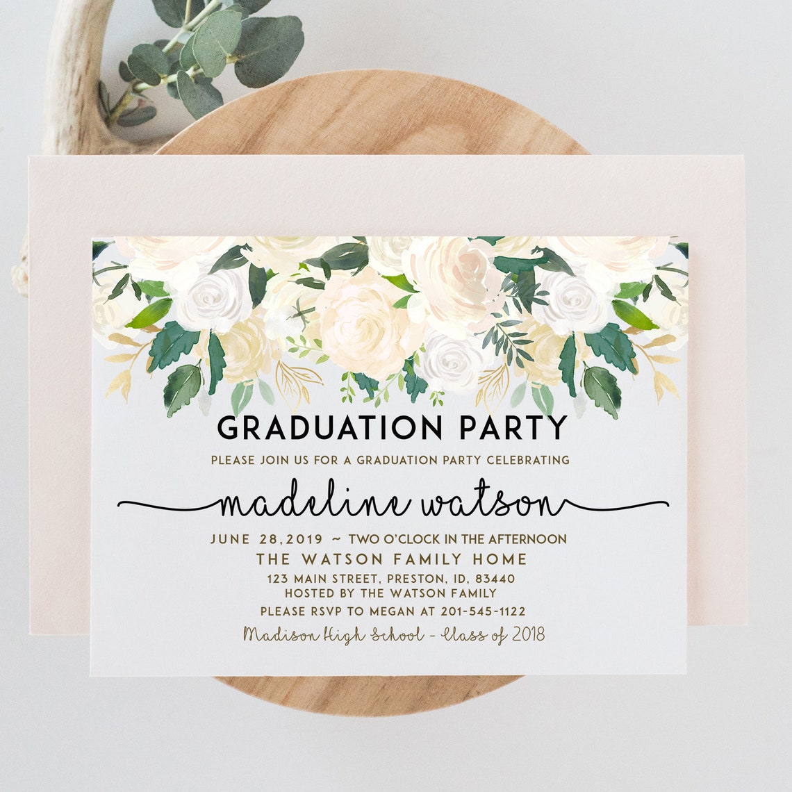 Graduation Party Invitation High School Graduation Invite - Etsy