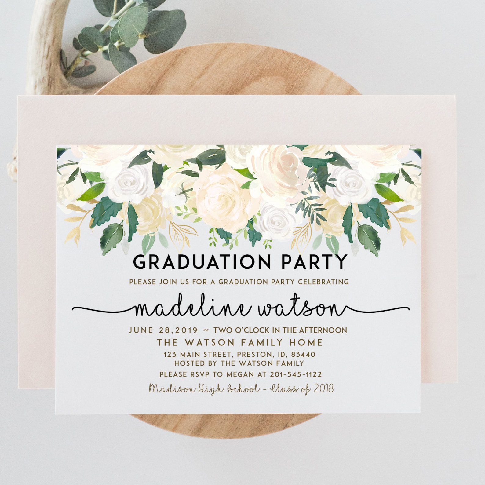 Graduation Party Invitation High School Graduation Invite | Etsy