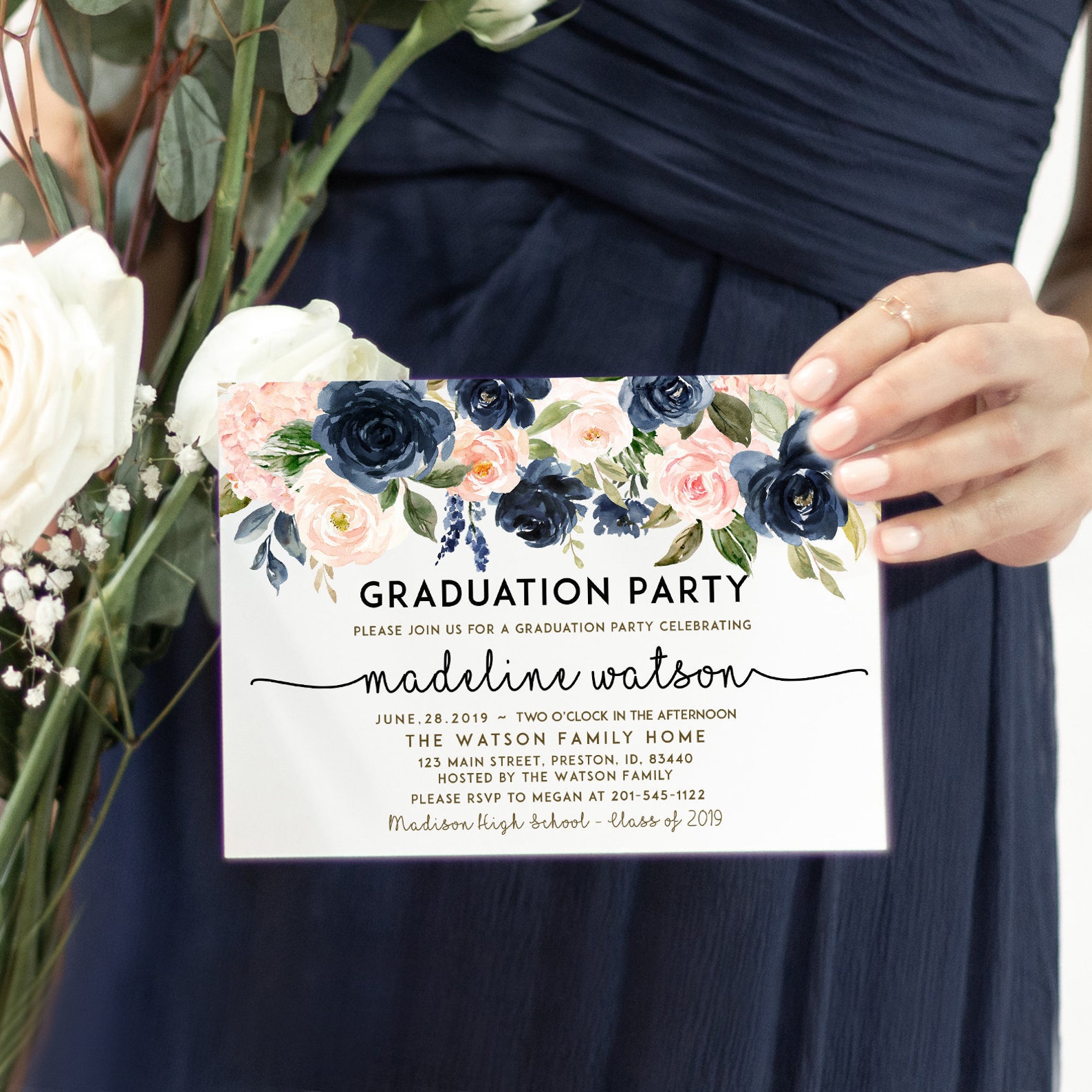 Graduation Party Invitation High School Graduation Invite | Etsy