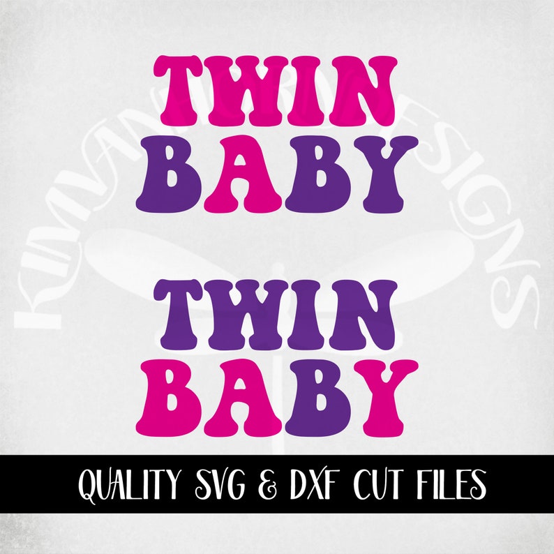 Twin Babies Svg Twin Baby A and Twin Baby B Svg and Dxf Cut | Etsy