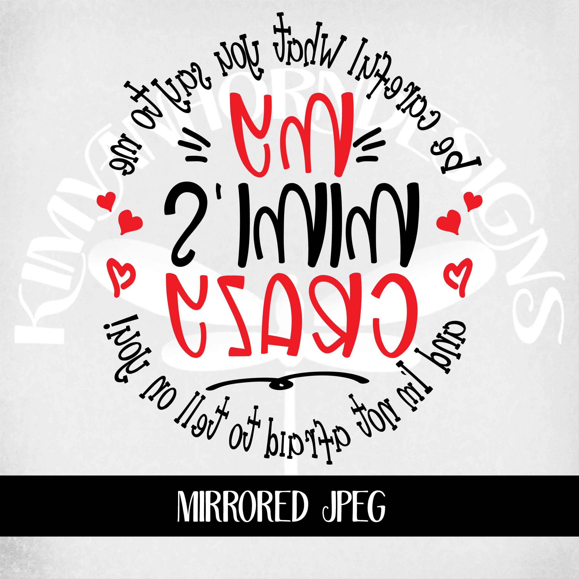 Crazy Mimi SVG: Be Careful What You Say (digital Download) - Etsy