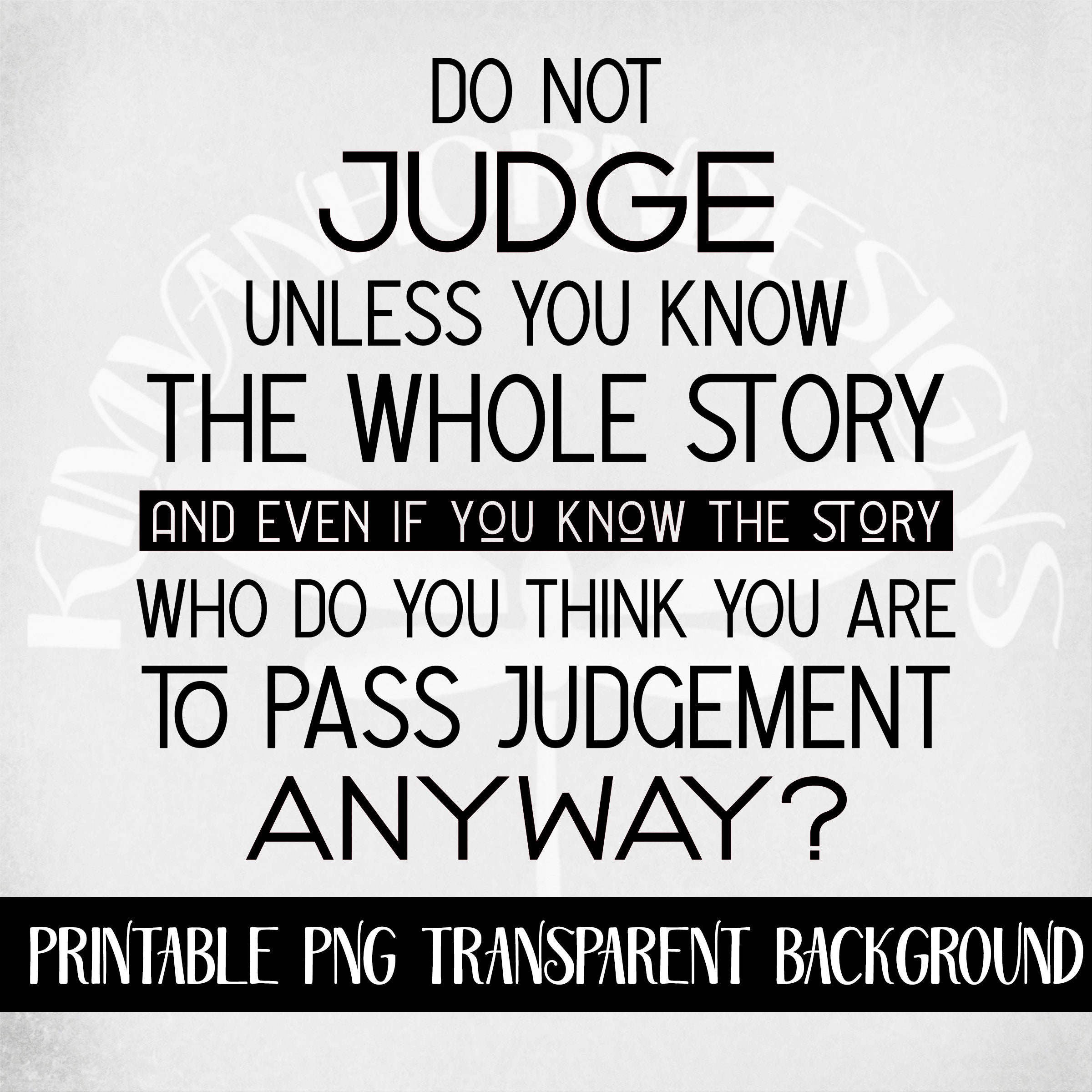 Do Not Judge Svg and Dxf Cut Files Printable Png and Mirrored - Etsy