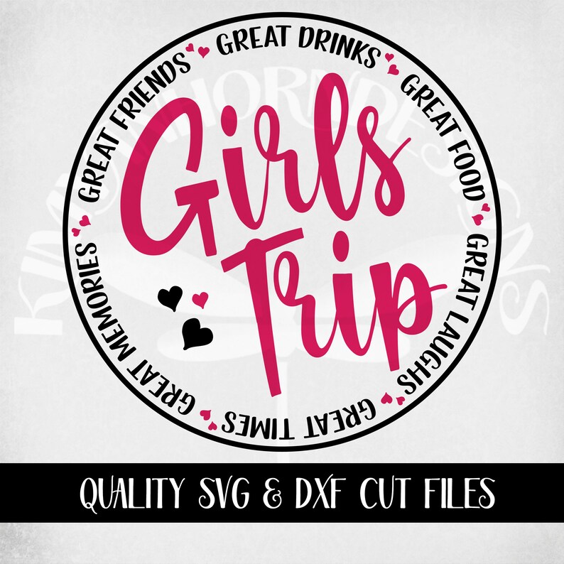 Girls Trip Double Layer Svg and Dxf Cut Files. Printable Png | Etsy