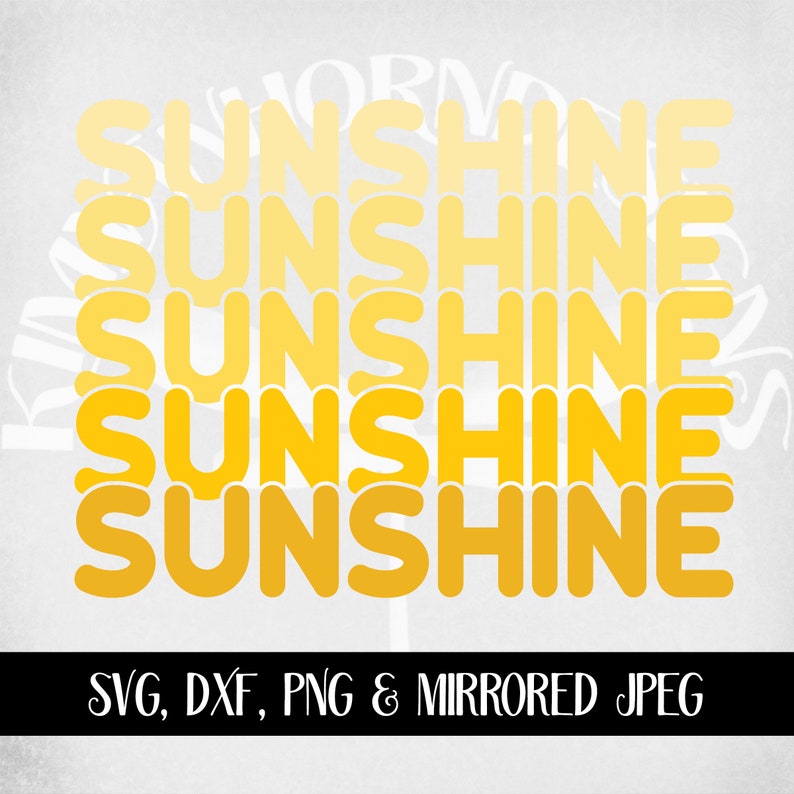 Sunshine Svg Ombre Sunshine Svg Dxf Png and Printable | Etsy