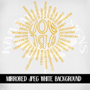 Affirmation Sun in Yellow, Single Layer Svg and Dxf Cut Files ...