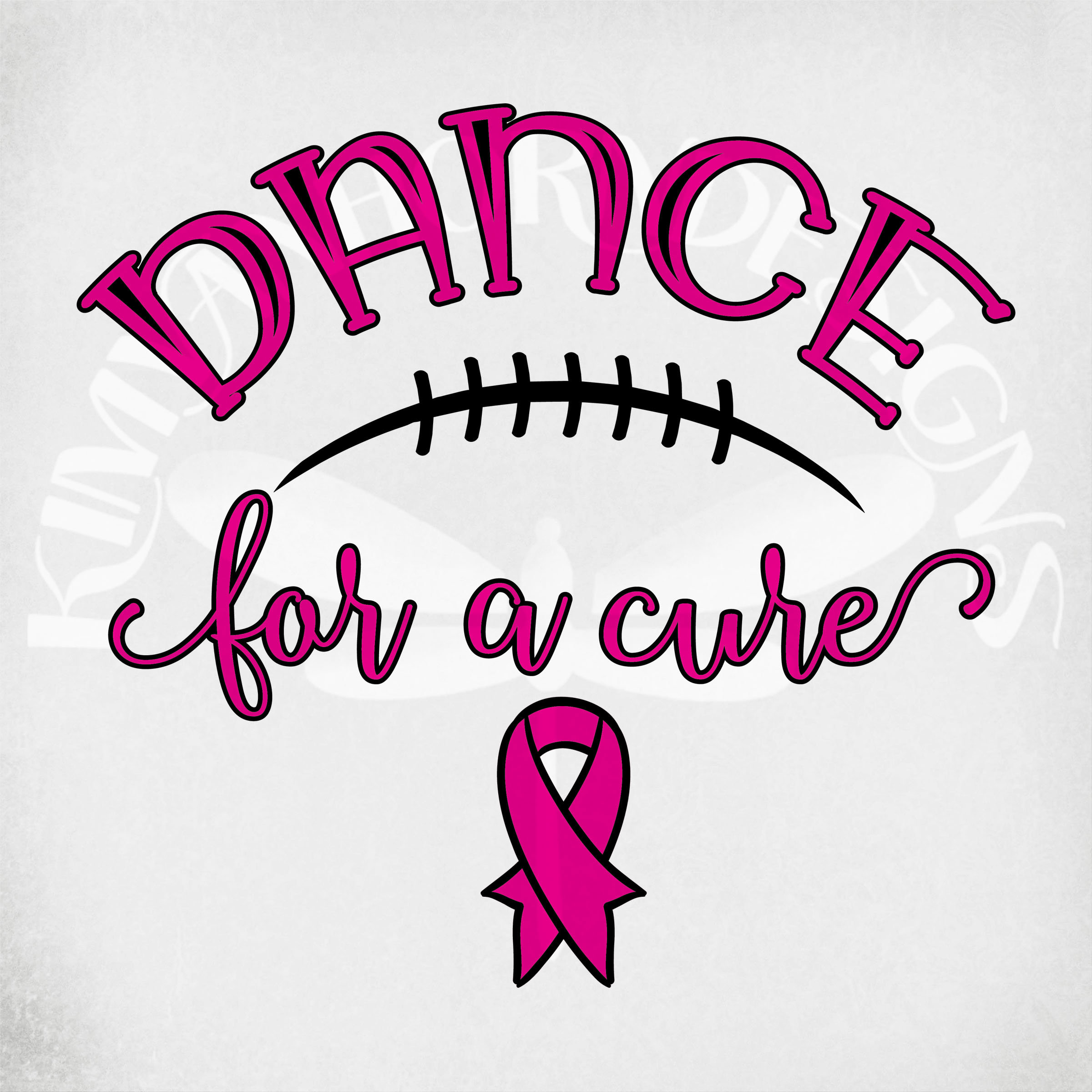 Dance for A Cure Svg & Dxf Cut Files Breast Cancer Awareness - Etsy