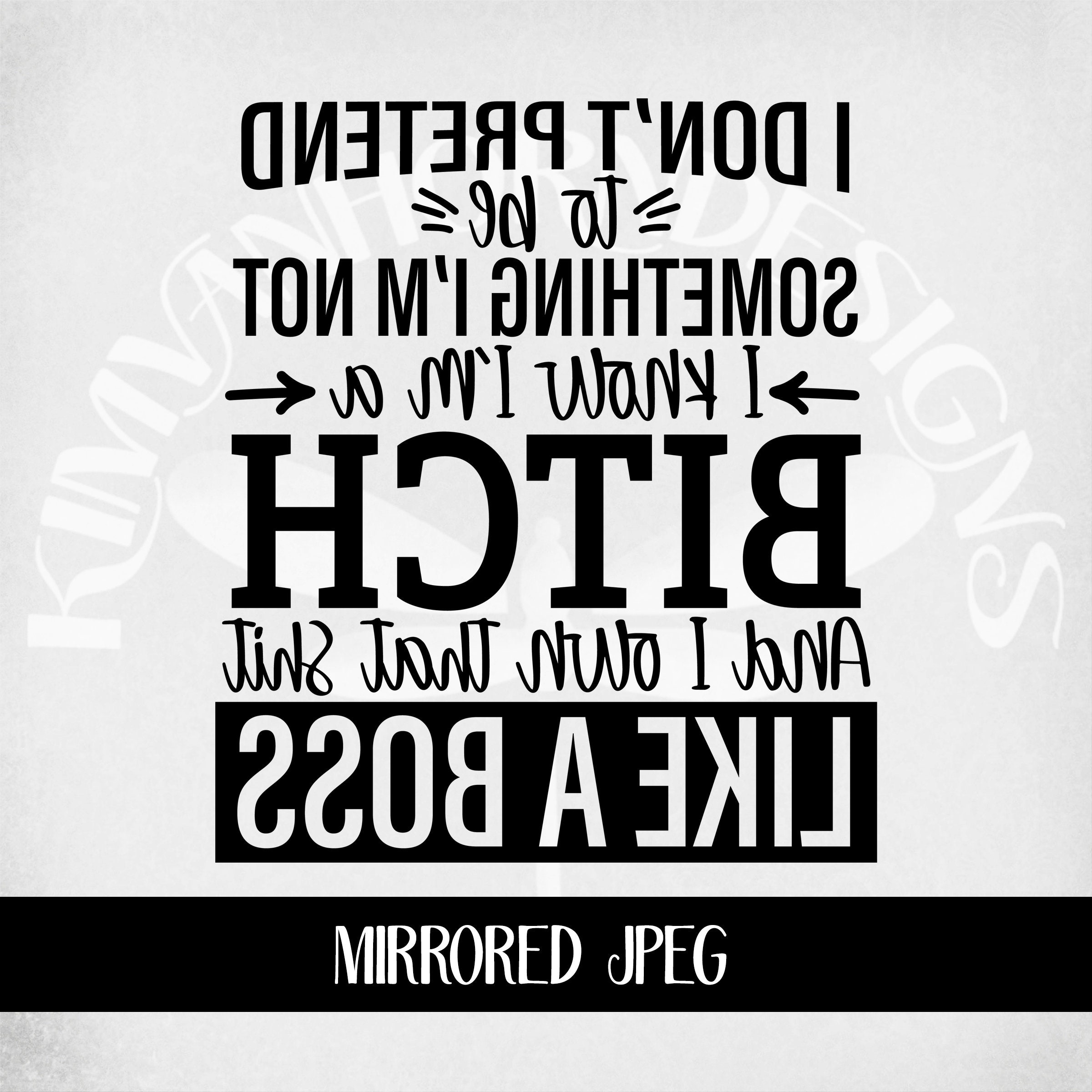 Like A Boss svg and dxf Cut Files Adult Humor svg Funny | Etsy