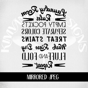 Laundry Room Svg, Laundry Room Rules, Home Decor Svg, Dxf, Png and ...