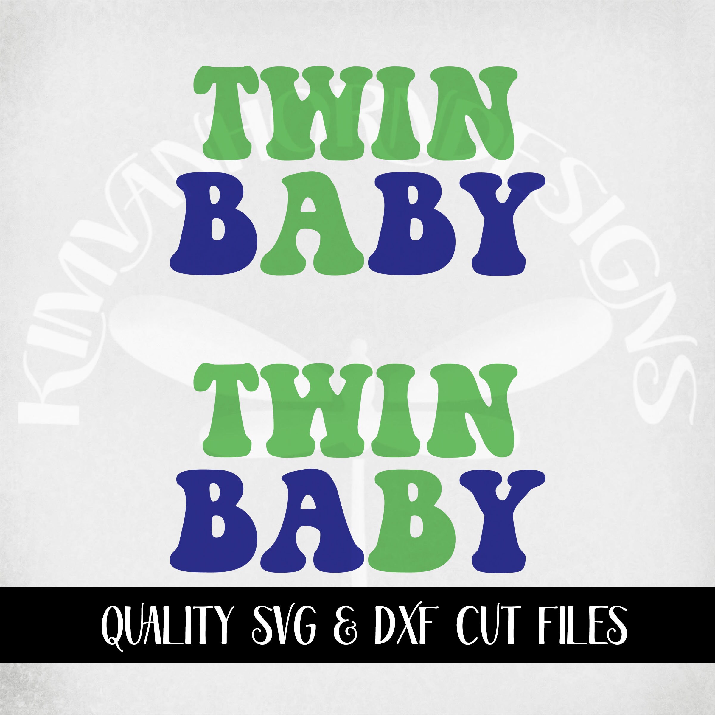 Twin Babies Svg, Twin Baby A and Twin Baby B Svg and Dxf Cut Files ...