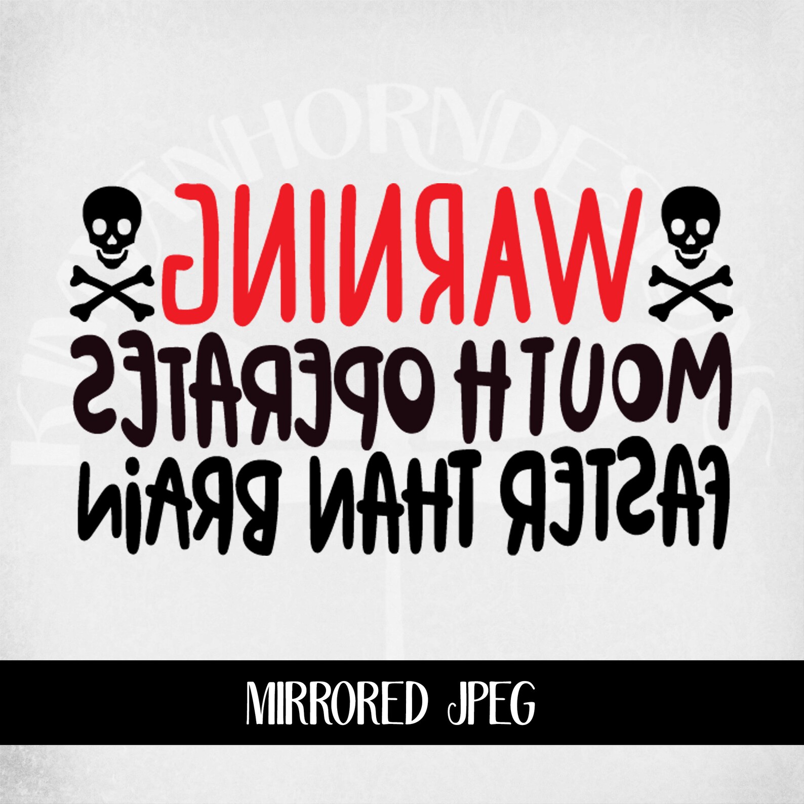 Mouth Faster Than Brain SVG: Funny Snarky Quote Cut File (digital ...