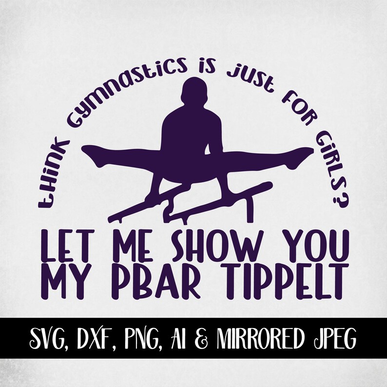 Men's Gymnastics Svg Parallel Bar/ Think Gymnastics is - Etsy