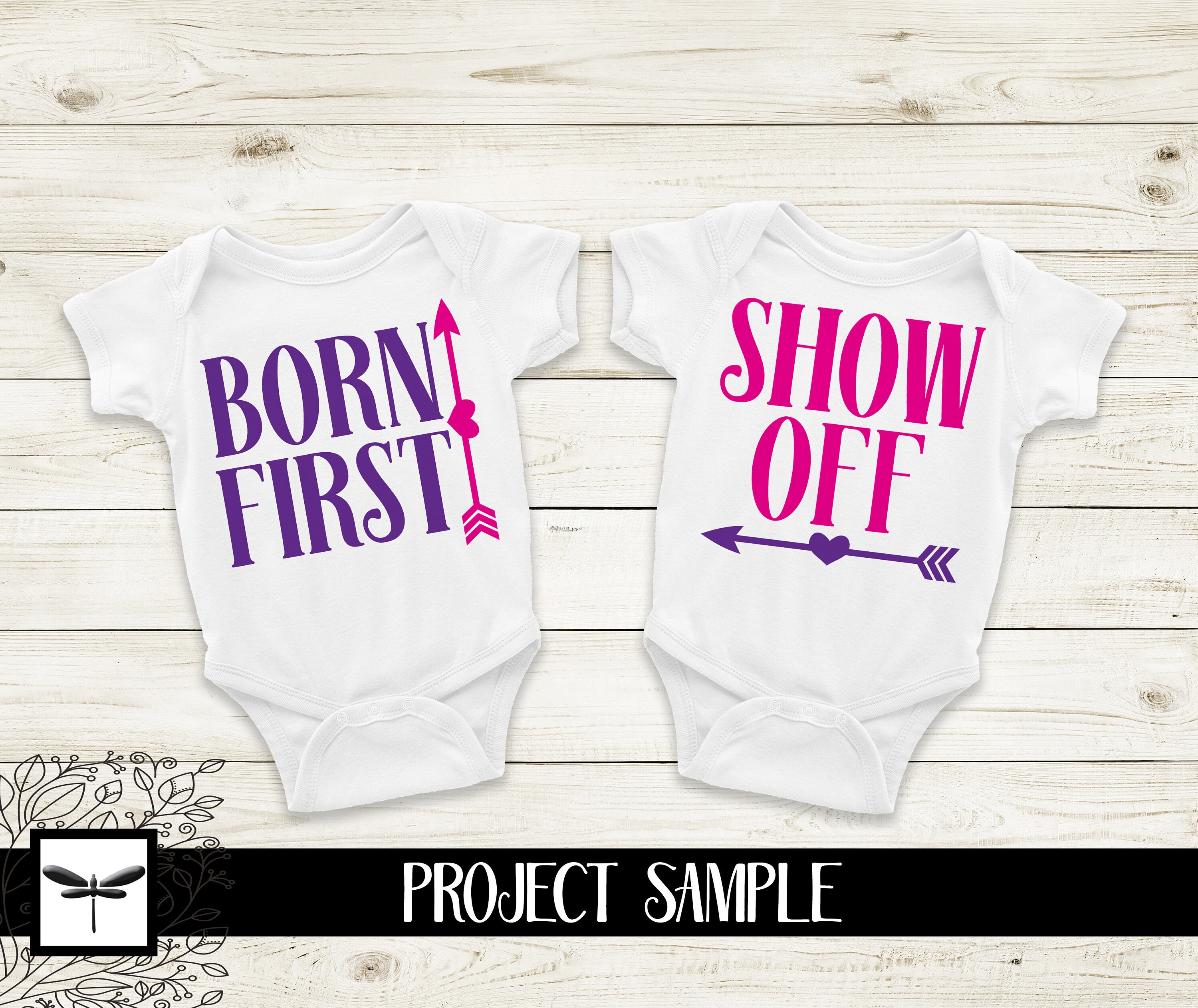 Twin Babies Svg Born First and Show off Svg and Dxf Cut - Etsy