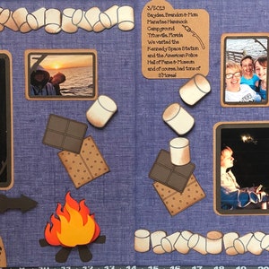 S'mores Camping Theme Borders Svg & Png Files for Scrapbook ...
