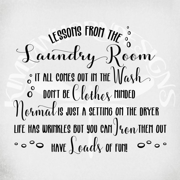 Laundry Room Decor Svg - Etsy
