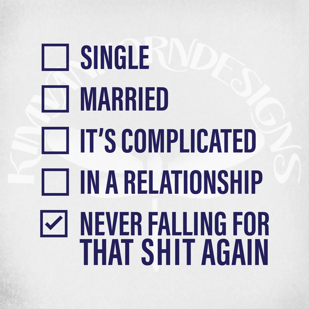 Funny Relationship Status SVG: Adult Humor Cut Files (digital Download ...