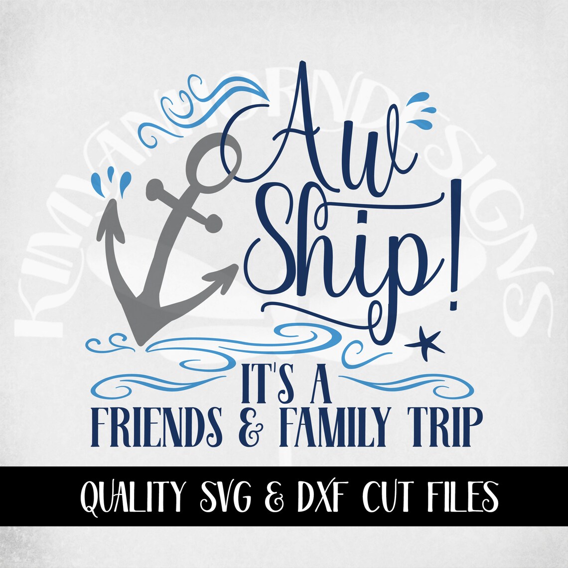 Cruise Svg Aw Ship It's A Friends & Family Trip Cut - Etsy