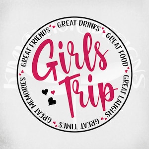 Girls Trip Double Layer Svg and Dxf Cut Files. Printable Png and Jpeg ...
