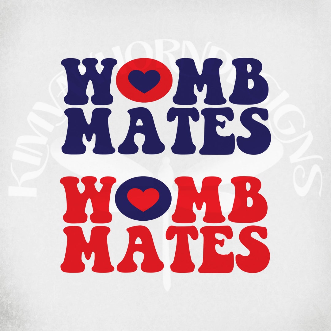 Twin Babies Svg, Womb Mates Svg and Dxf Cut Files, Printable Png and ...