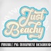 Just Beachy Svg & Dxf Four Layer Cut Files, Printable Png and Mirrored ...