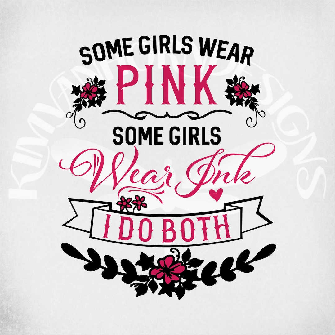 Pink Ink Tattoo Svg and Dxf Cut Files, Adult Humor Svg, Funny Adult Svg ...