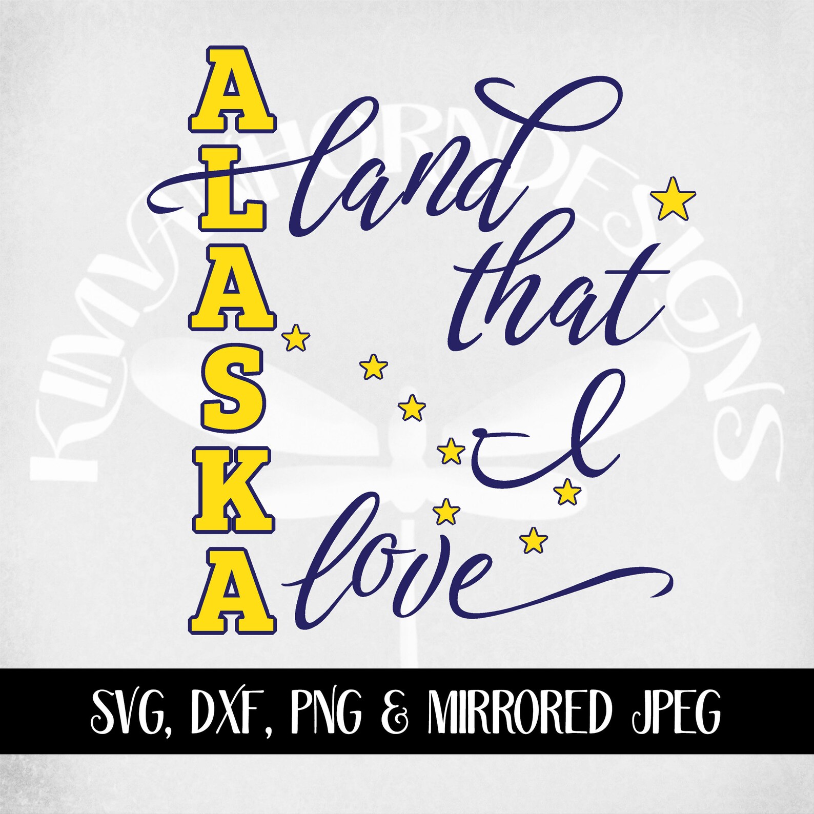Alaska Svg, Land That I Love Svg, State Pride Svg, Dxf, Png and ...
