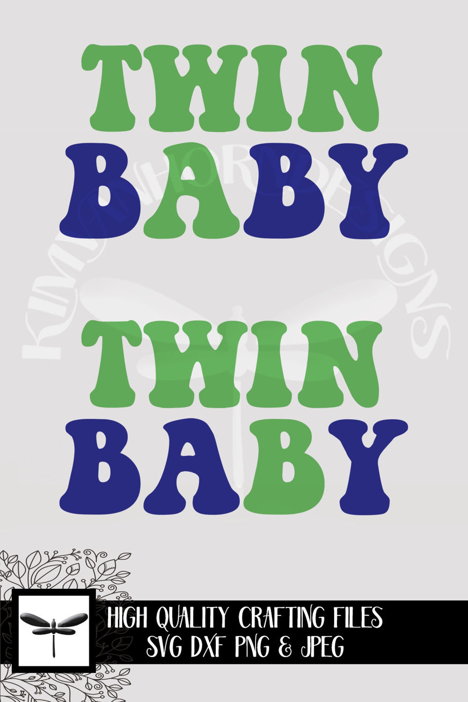 Twin Babies Svg, Twin Baby A and Twin Baby B Svg and Dxf Cut Files ...
