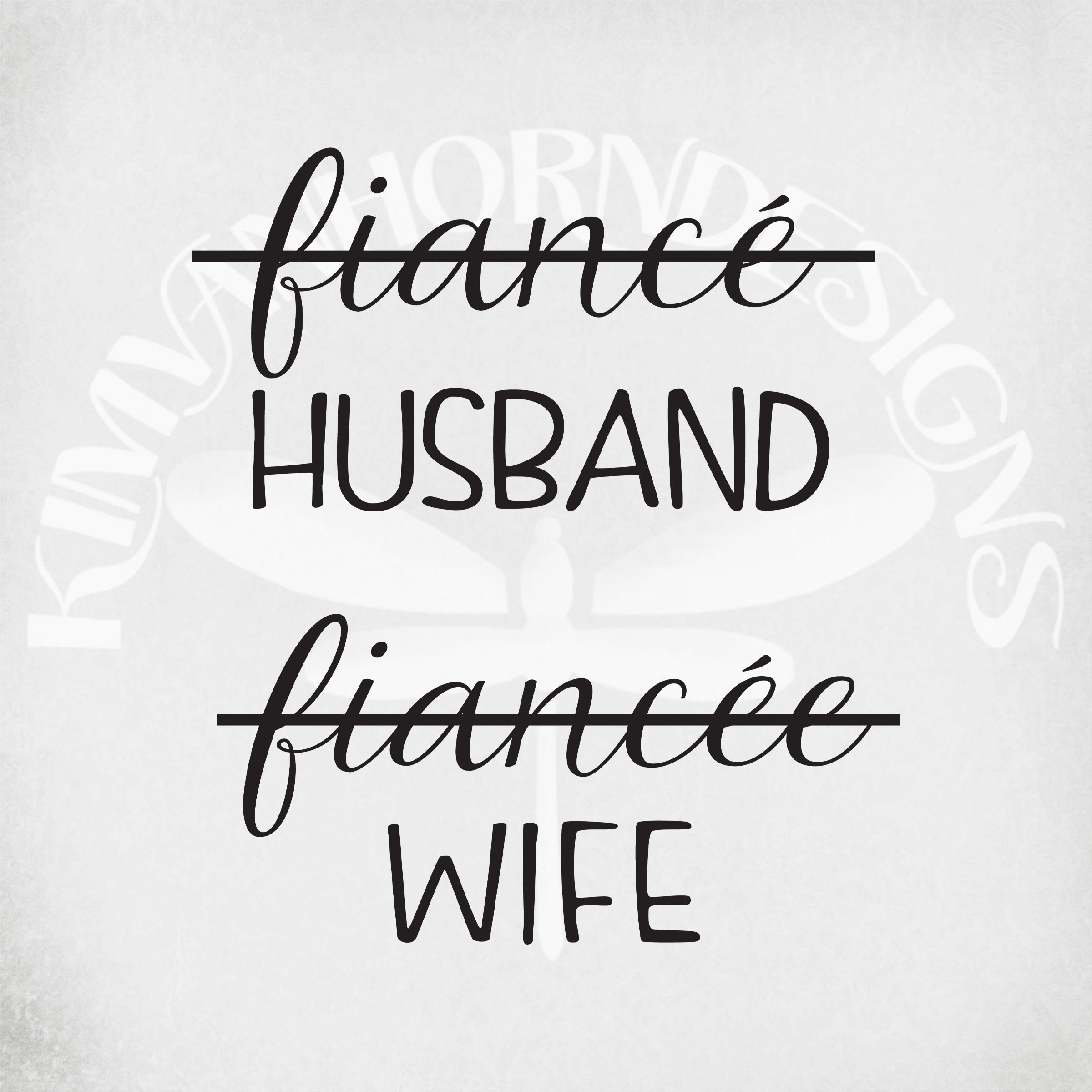 Fiance Svg Husband Fiance Wife Fiancee Couples Design | Etsy