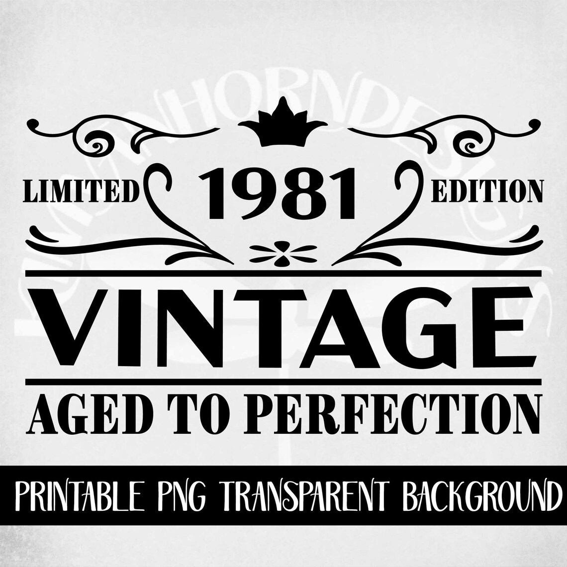 Vintage 1981 Svg, Birthday Svg, Limited Edition, Cut Files, Printable ...