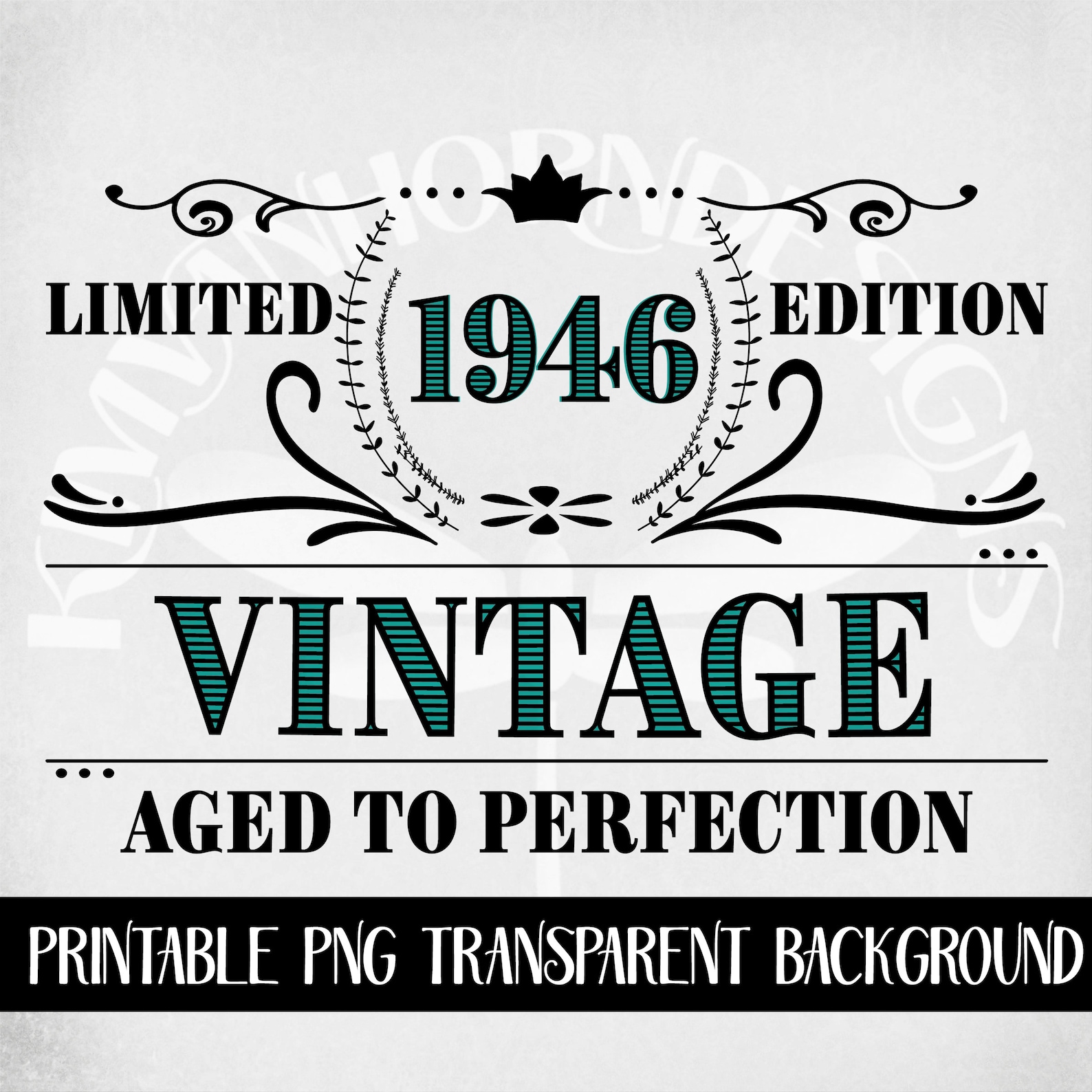 Vintage 1946 Svg Birthday Svg Limited Edition Cut Files - Etsy