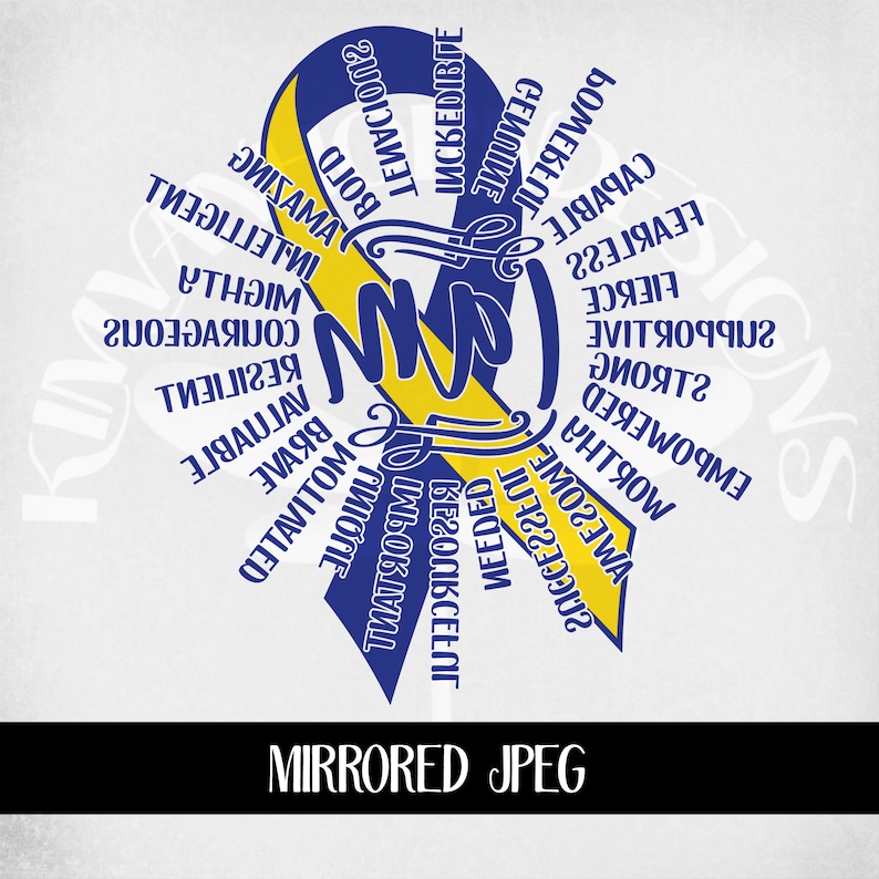 Down Syndrome Awareness SVG: Affirmation Sun, Positive Words (digital ...