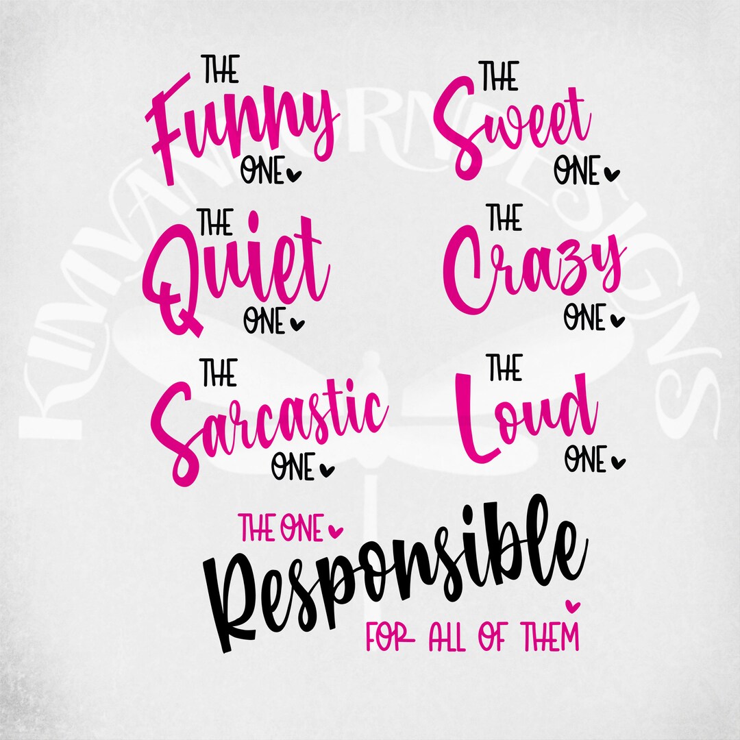 Matching Best Friends Svg and Dxf Cut Files ONLY, the Funny, Sarcastic ...