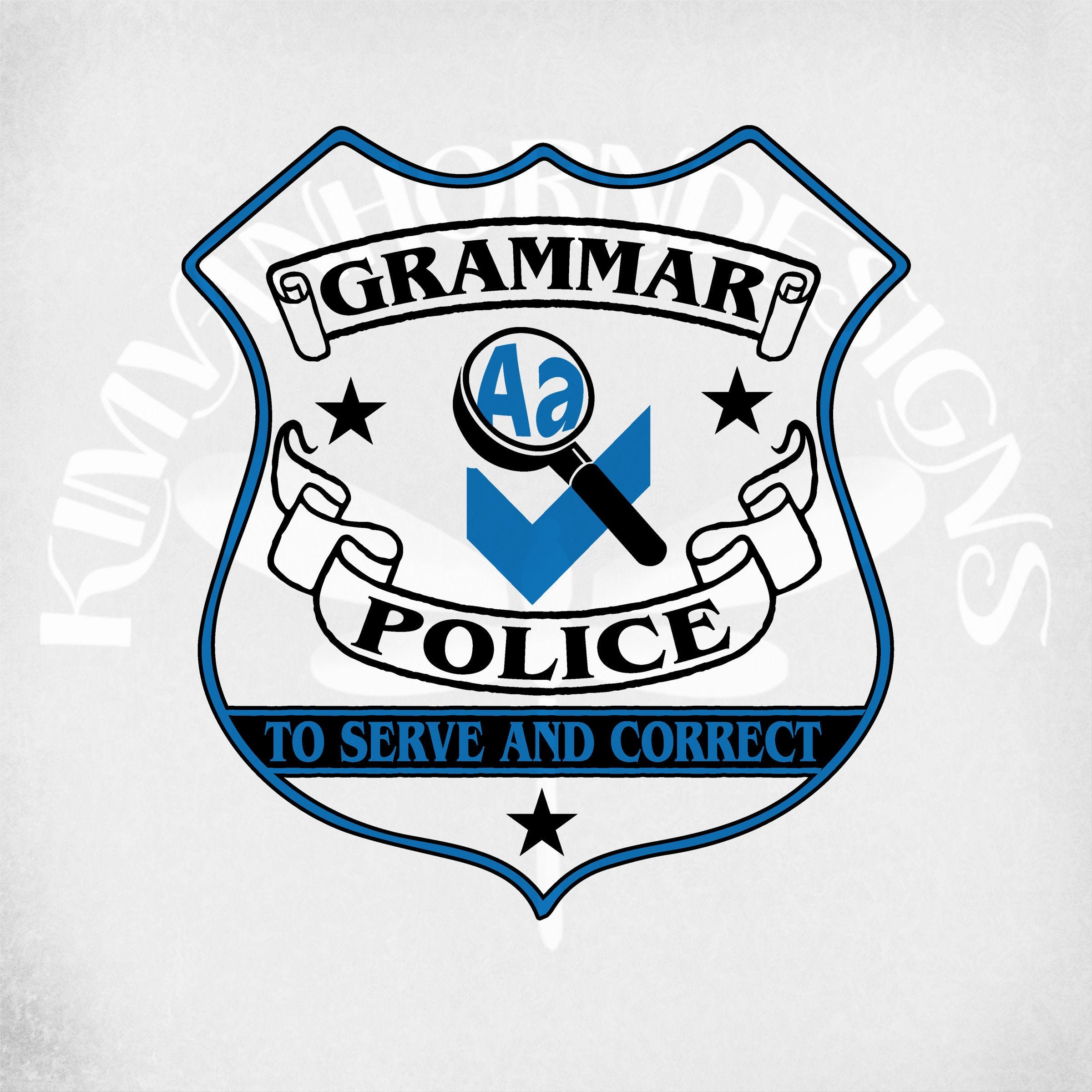 Grammar Police Badge